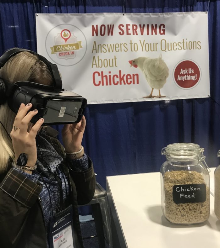 virtual-reality-FNCE-chicken-check-in - Chicken Check In